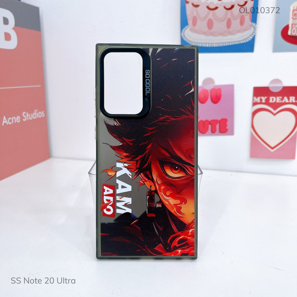 Ốp SS Note 20 Ultra lưng cứng Kamado nút bạc