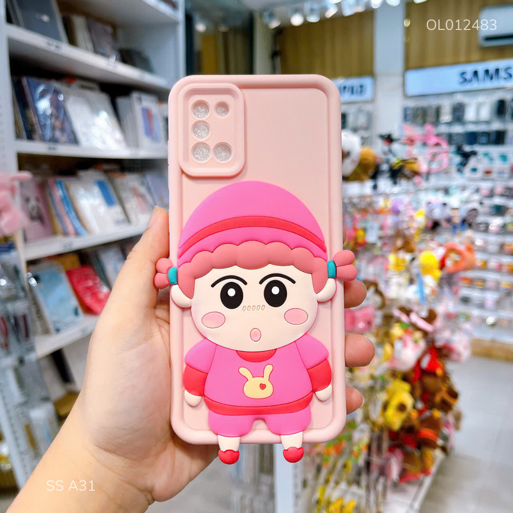 Ốp SS A31 silicon hình Shin nổi