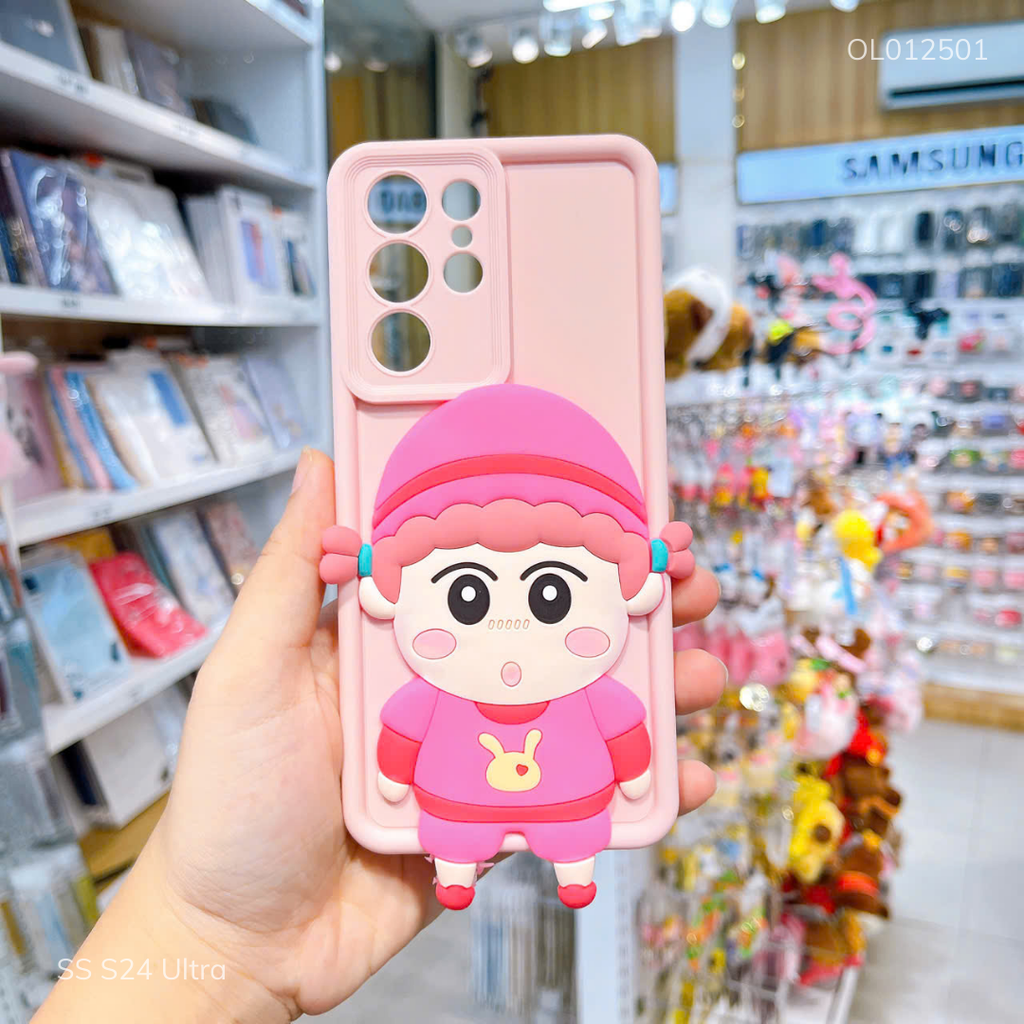 Ốp SS S24 Ultra silicon hình Shin nổi