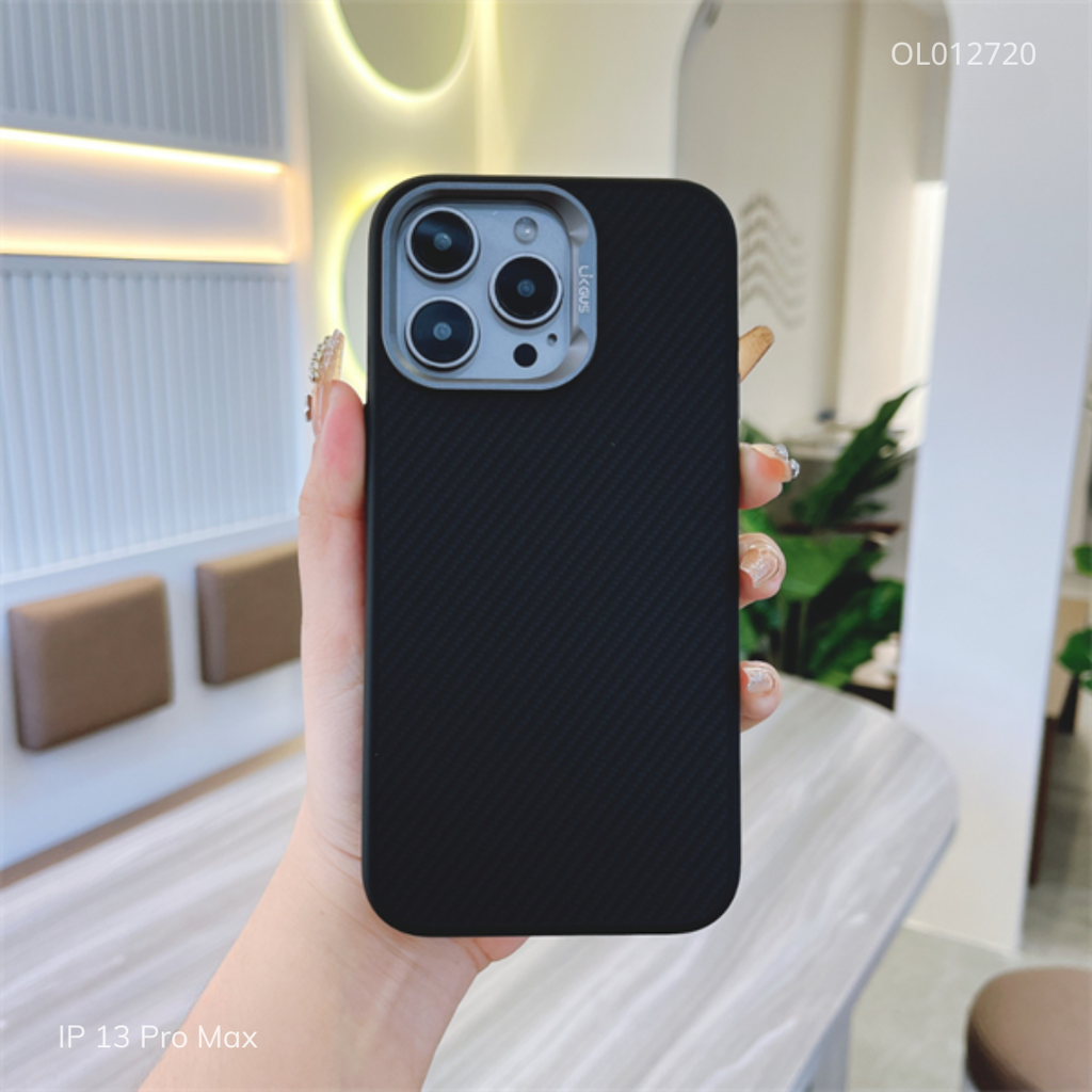 ** Ốp IP 13 Pro Max Likgus Kevlar Defender carbon