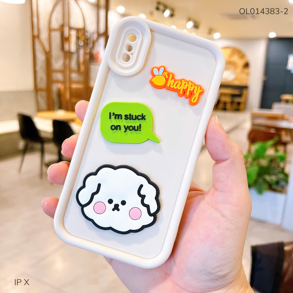 Ốp IP X dẻo sticker nổi