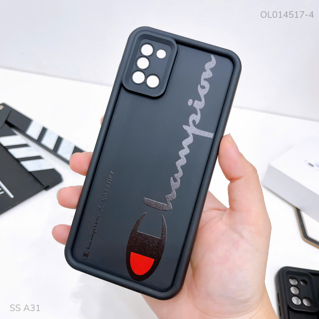 Ốp SS A31 dẻo đen Champion