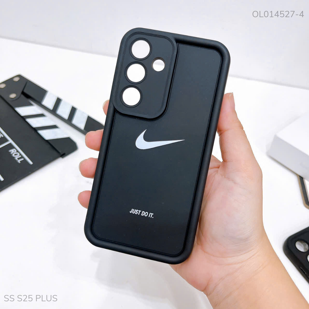 Ốp SS S25 Plus dẻo đen logo Nike Just Do It