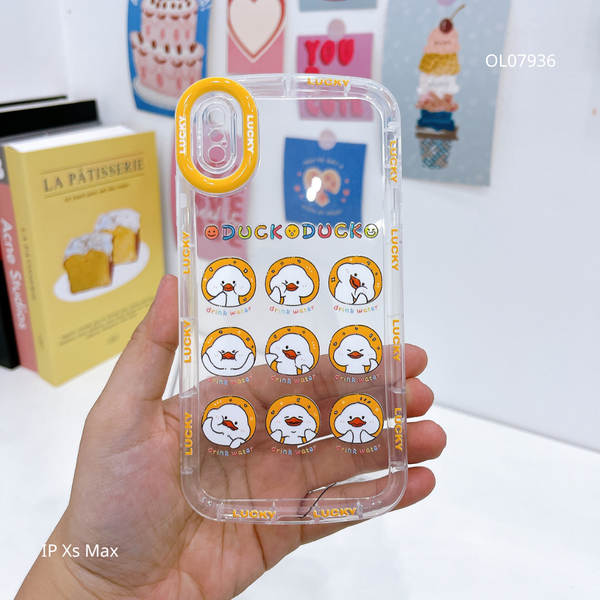 Ốp IP Xs Max dẻo trong 9 icon Duck Duck