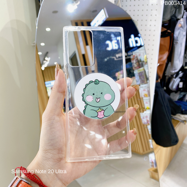 **Ốp SS Note 20 Ultra dẻo trong khủng long xanh lá