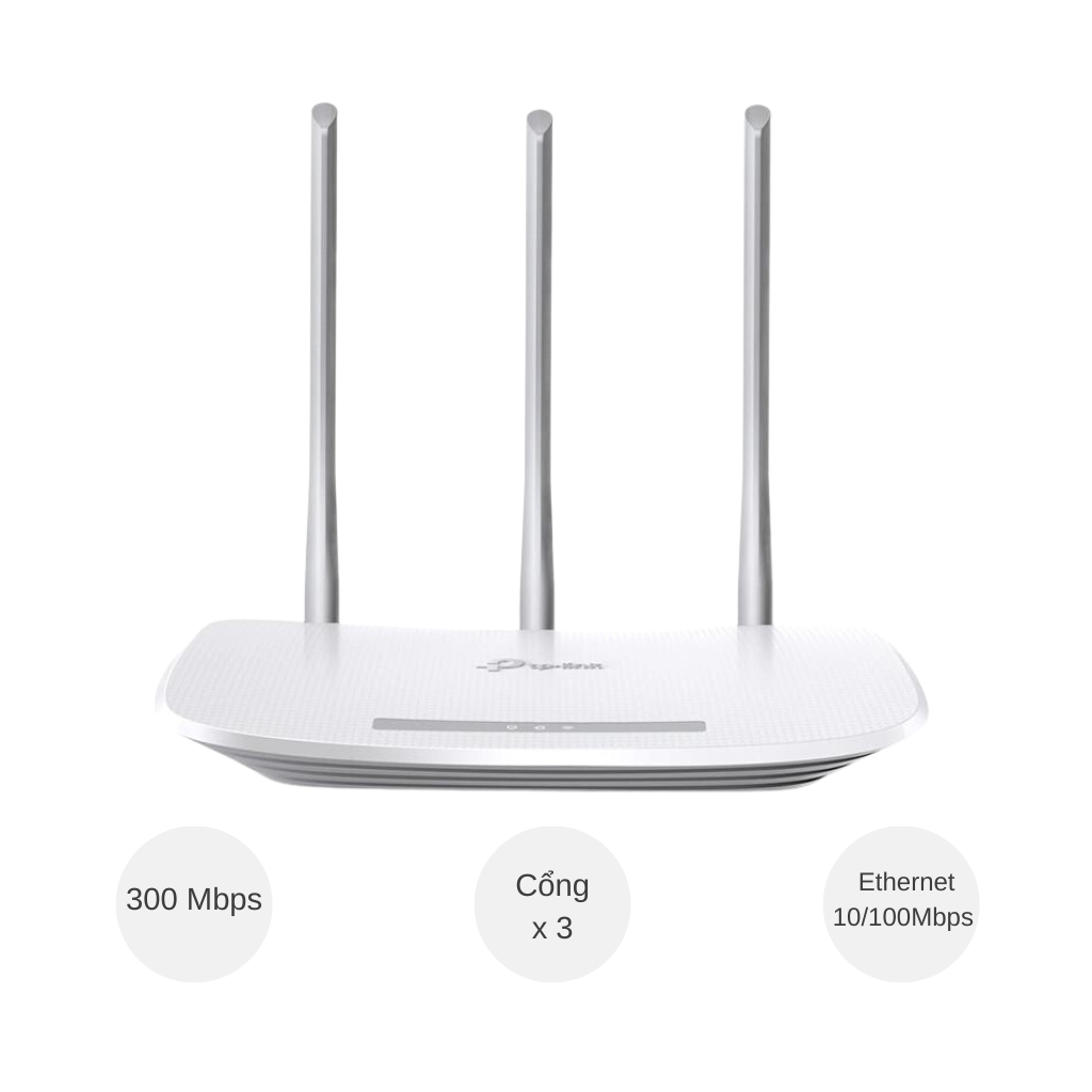 **Phát Wifi TPLink TL-WR845N 3 anten