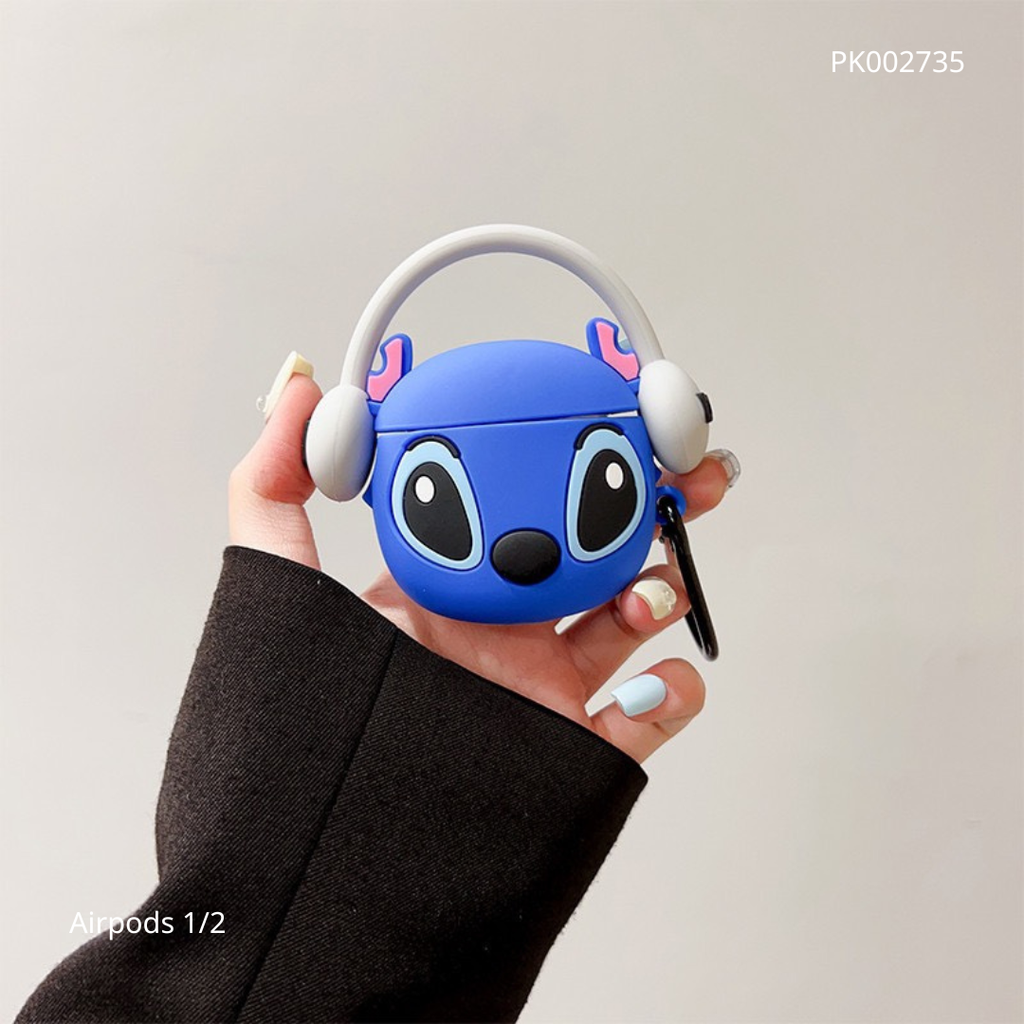 ** Case Airpods 1/2 dẻoStitch tai nghe