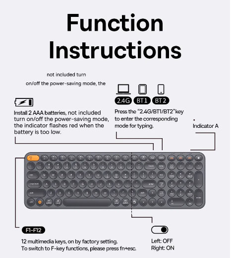 **Bàn phím Bluetooth Baseus K01B