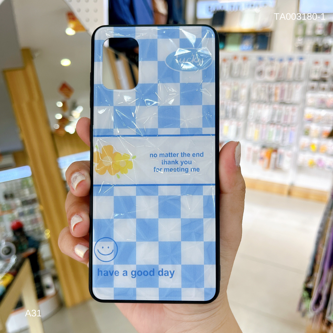 Ốp SS A31 Lưng kính nhiều hình vân 3D vỡ