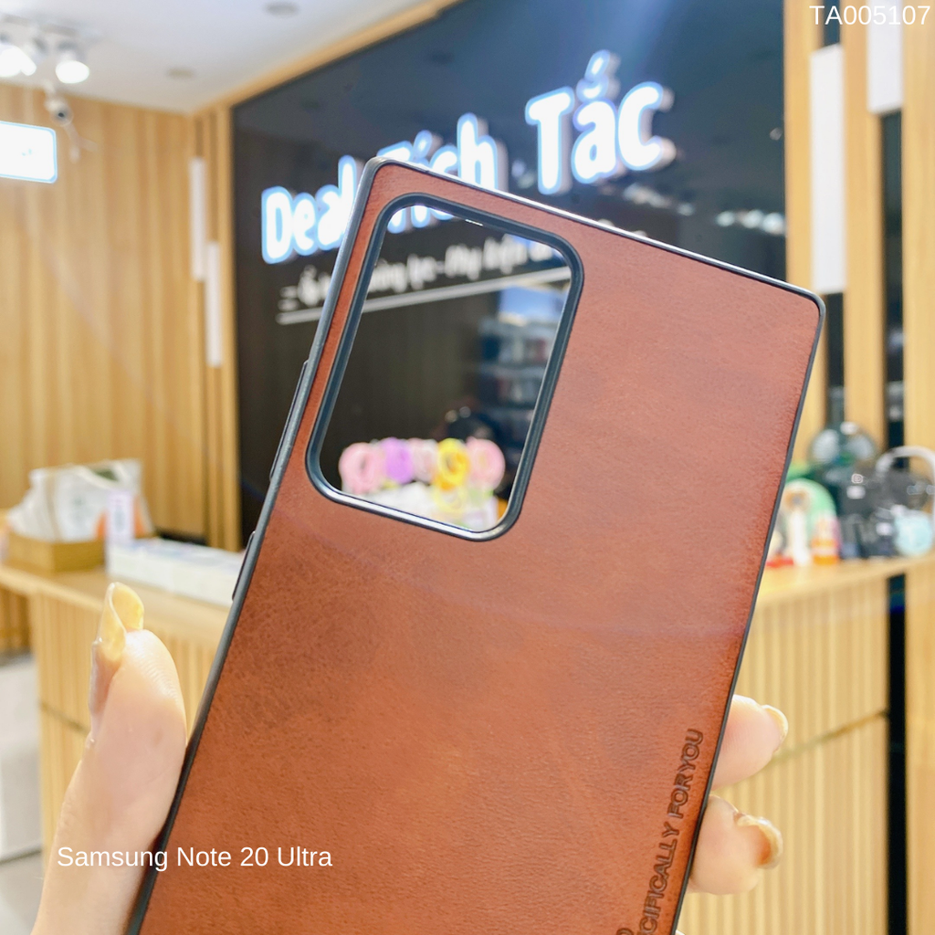 **Ốp SS Note 20 Ultra vân giả da Diliana
