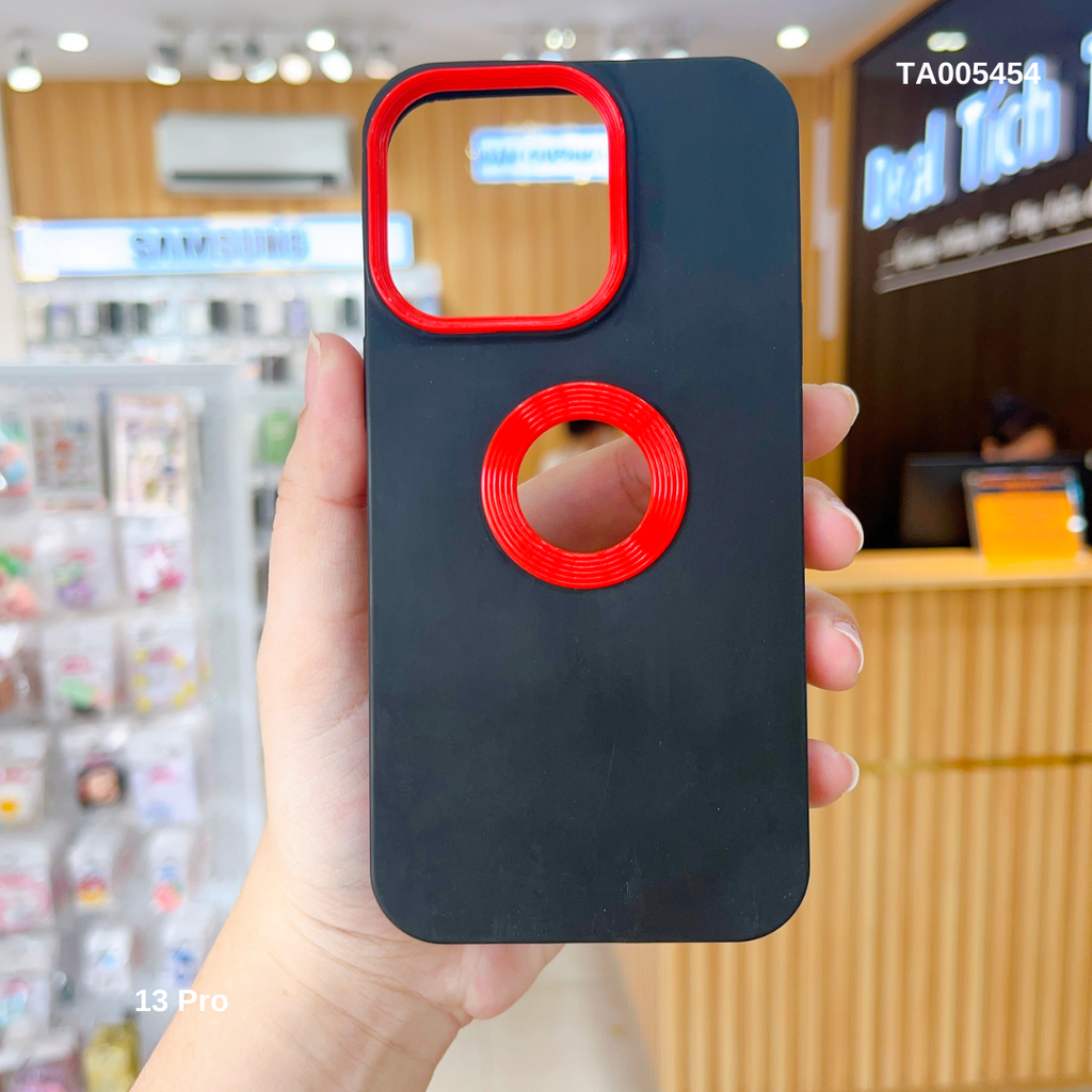Ốp IP 13 Pro silicon màu mịn camera rời khoét táo