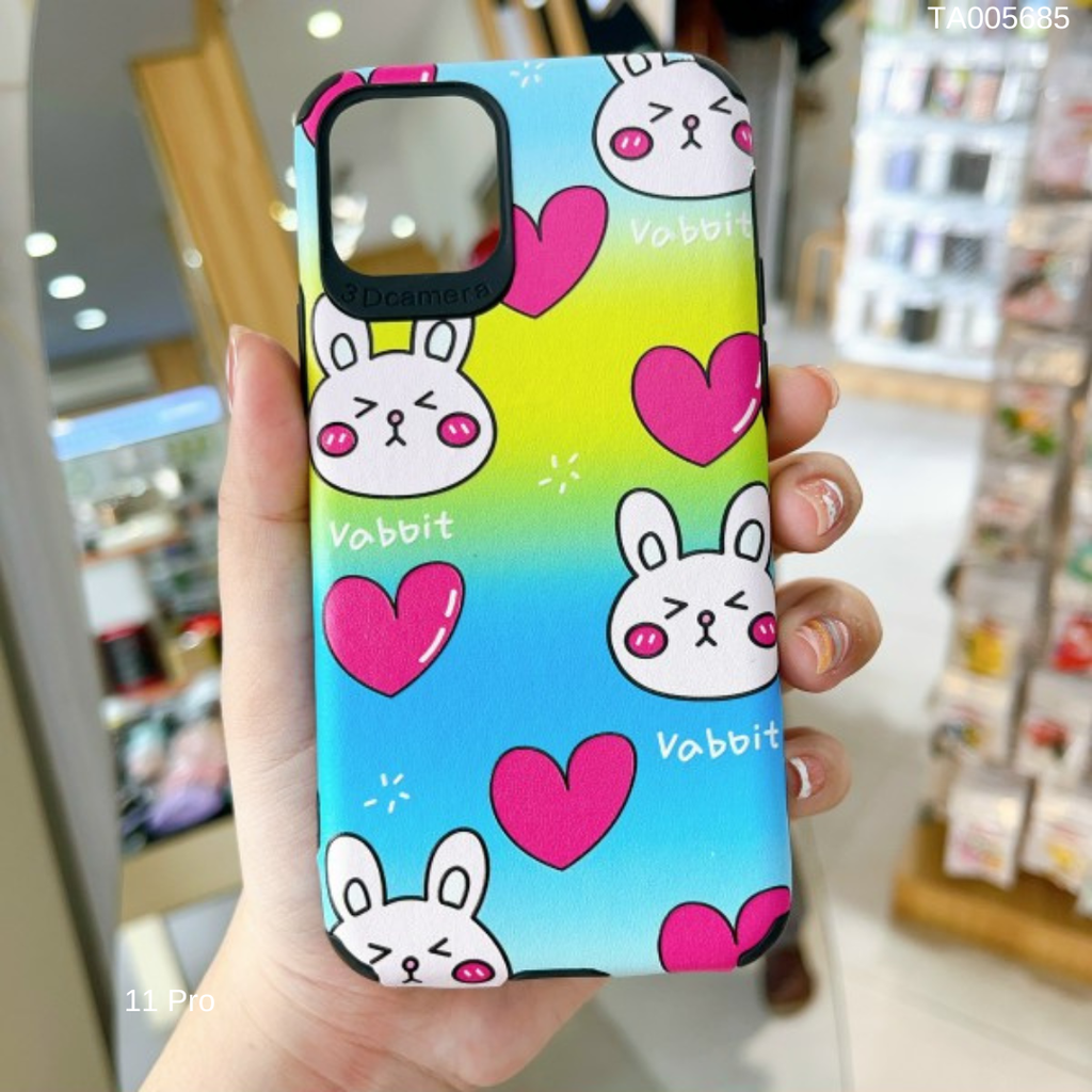 Ốp IP 11 Pro dẻo sần in nhiều hình