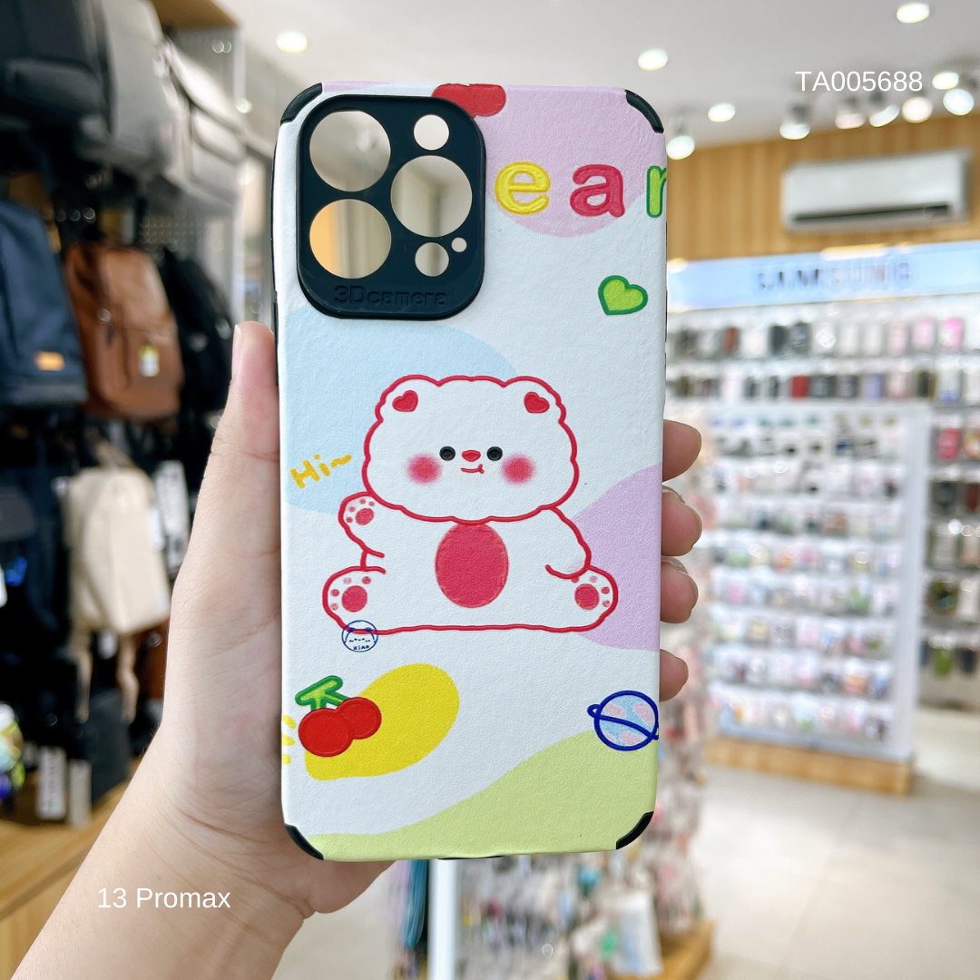 Ốp IP 13 Pro Max dẻo sần in nhiều hình