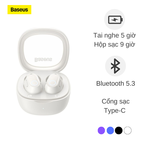 **Tai nghe Bluetooth Baseus WM02
