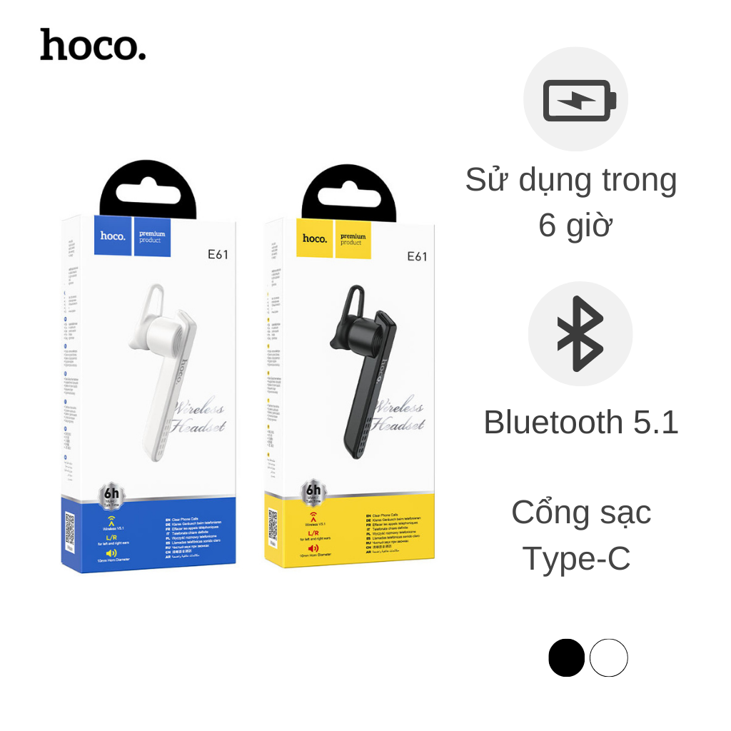 **Tai nghe bluetooth Hoco E61