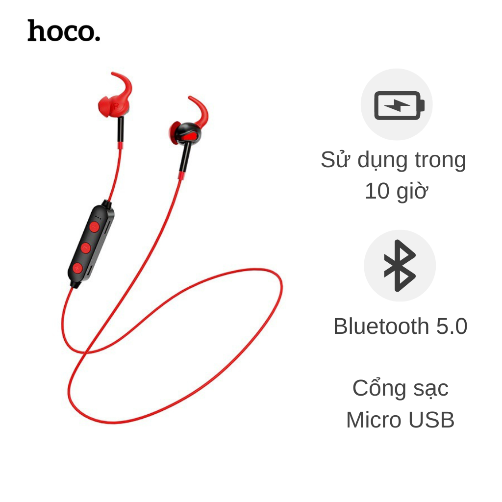Tai nghe Bluetooth Hoco ES30 có cổng SD micro