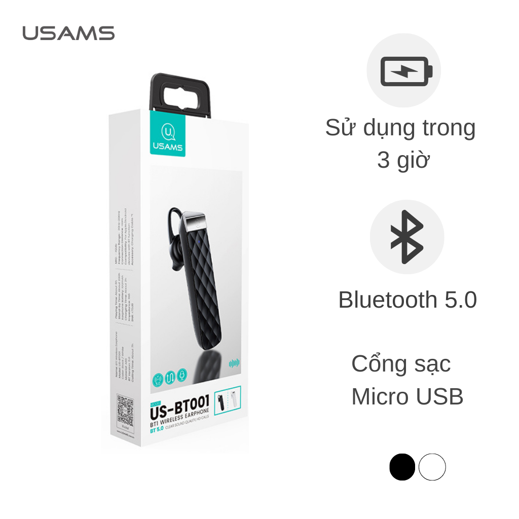 **Tai nghe bluetooth Usams BT001