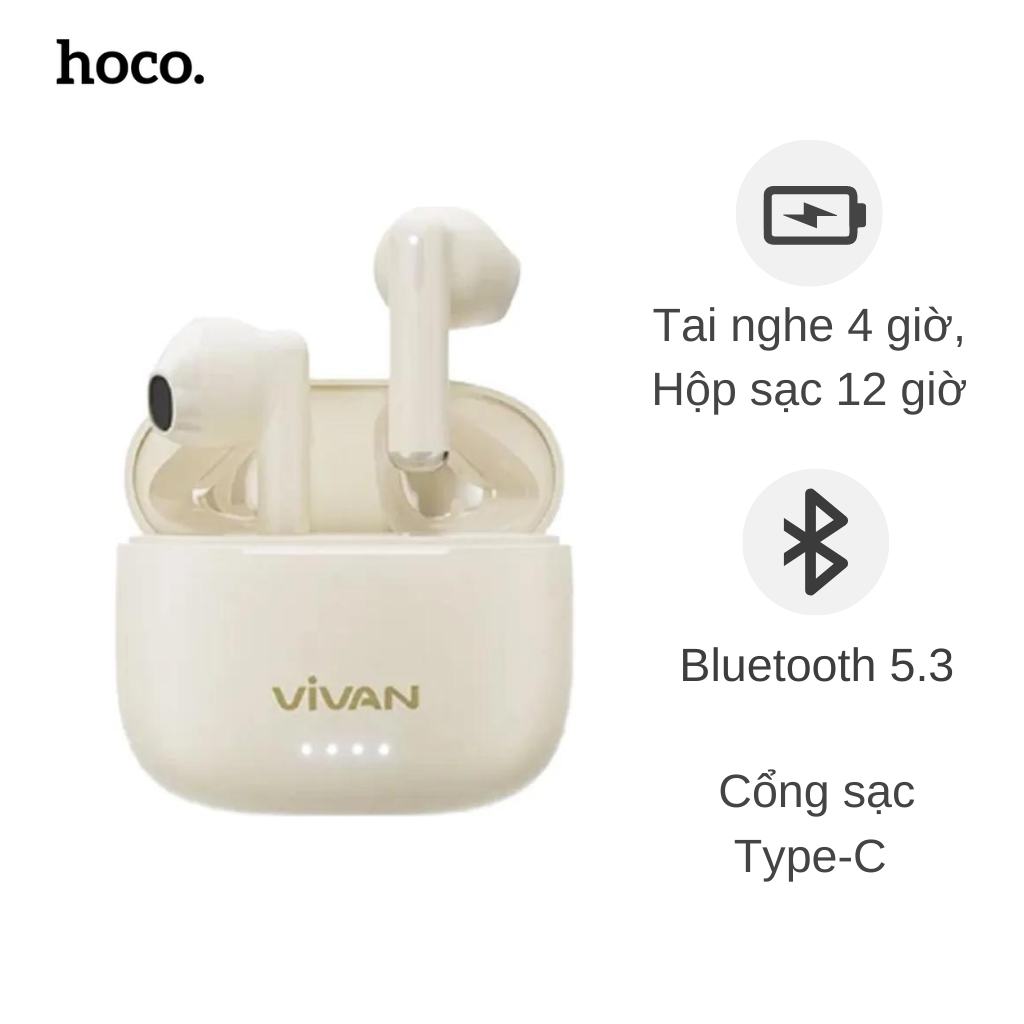 **Tai nghe Bluetooth Vivan GT2