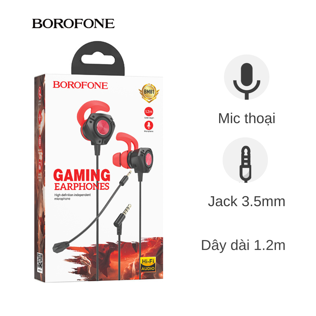 Tai nghe dây Borofone BM81