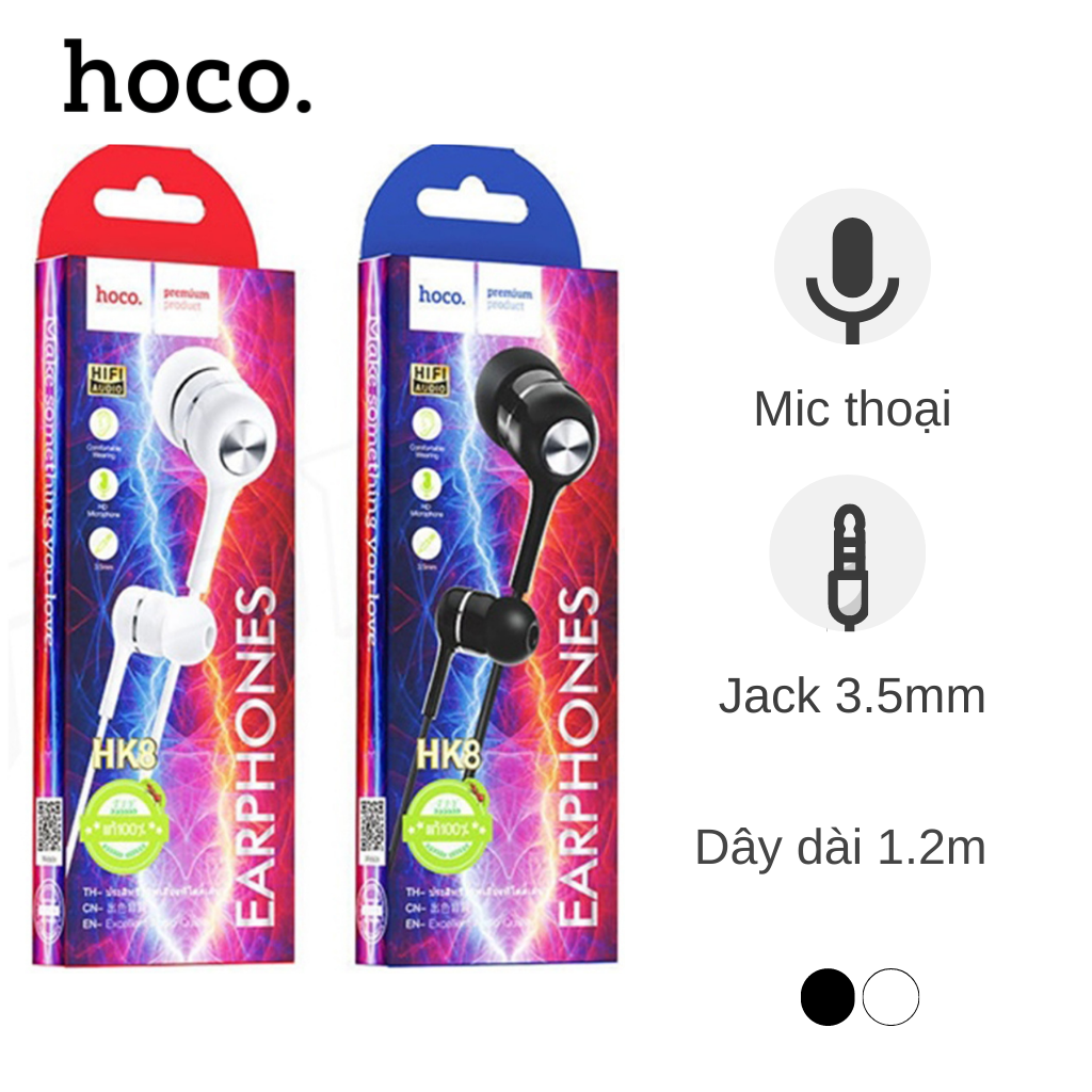 Tai nghe dây Hoco HK8