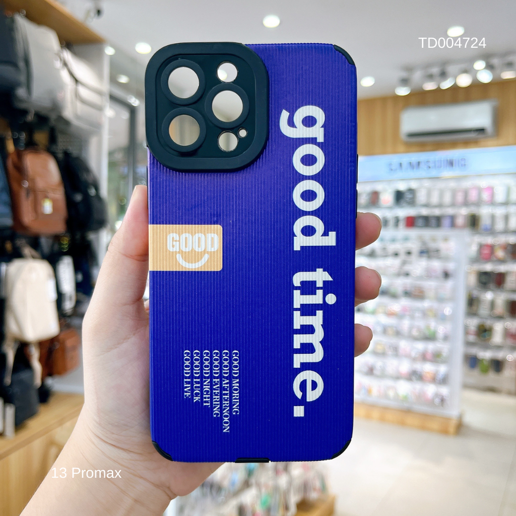 Ốp IP 13 Pro Max Good Time vân vali bảo vệ camera