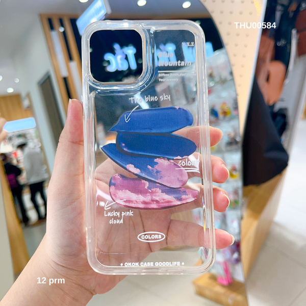 **Ốp IP 12 Pro Max Dẻo trong BLUE MOUNTAIN COLORS
