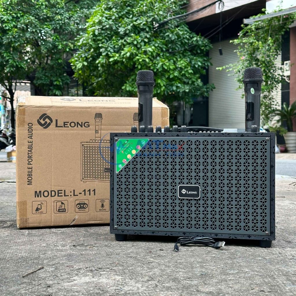 Loa kèm 2 mic Leong L111