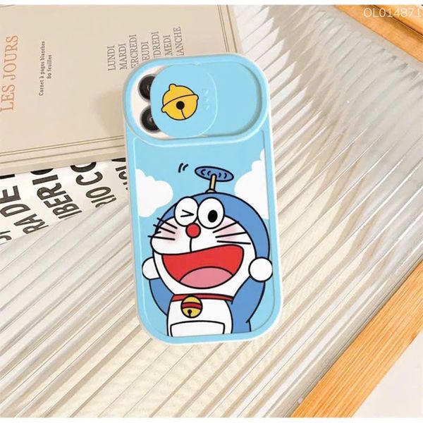 ** Ốp IP 11 Pro Max dẻo Doraemon chong chóng camera trượt