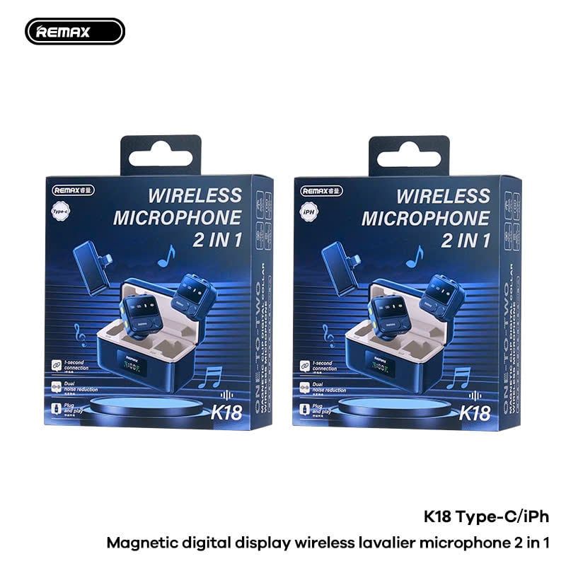 Micro cài áo Remax K18 2 Mic cổng Type C