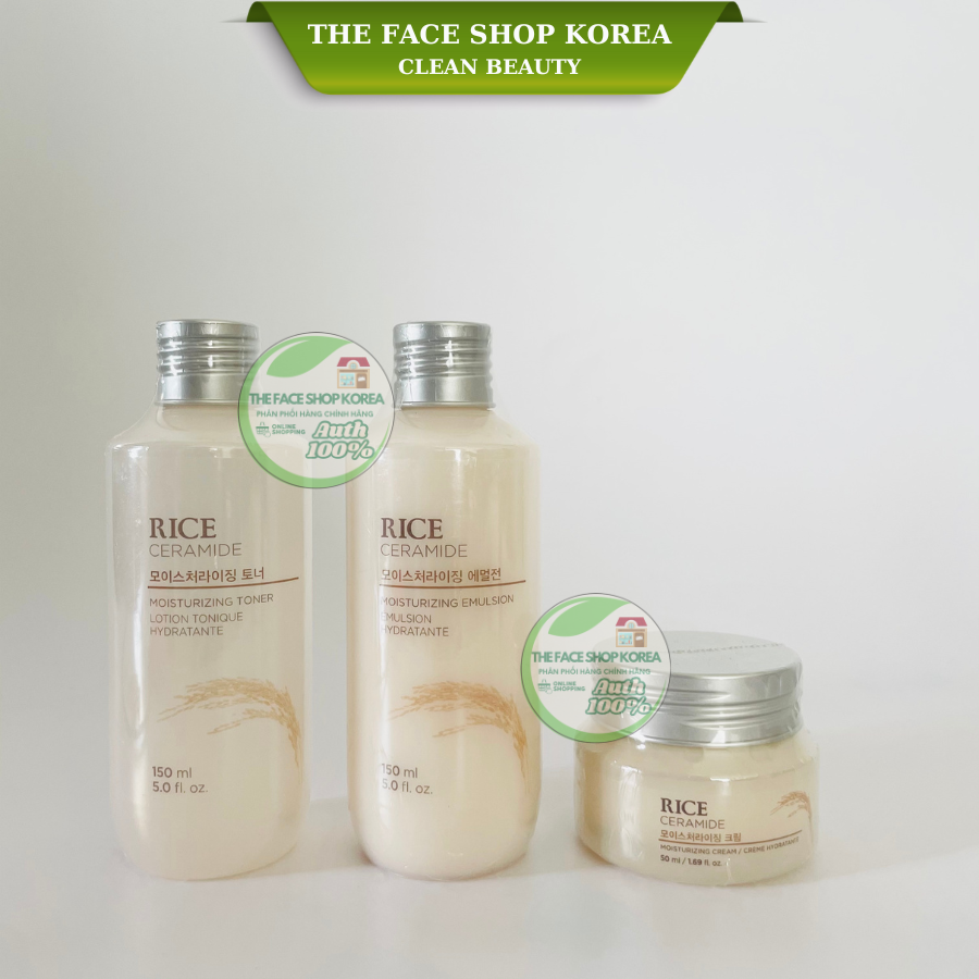 Nước hoa hồng cấp ẩm làm sáng da gạo TheFaceShop Rice Ceramide 150ML – The Face Shop