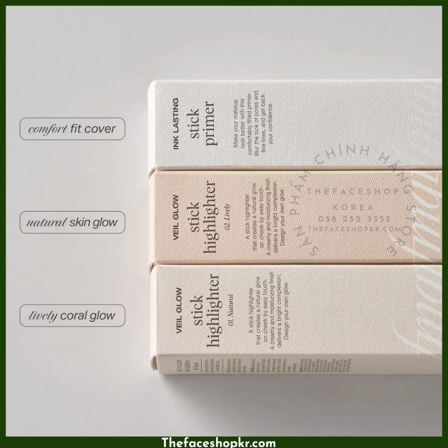 Phấn bắt sáng dạng thỏi The Face Shop fmgt Veil Glow Stick Highlighter