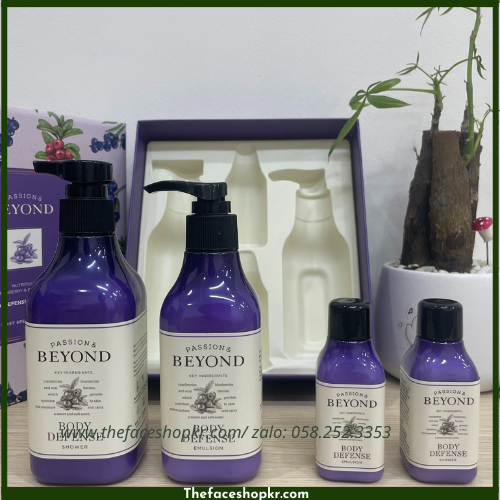 Bộ chăm sóc cơ thể hương việt quất tươi mát Beyond Defense Body Set ...