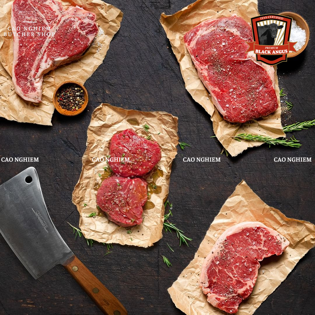 Thăn lưng thịt bò Black Angus Teys Certified Premium MB2+ – Cao Nghiêm ...