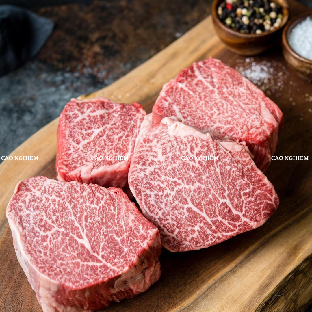 Thăn nội thịt bò Wagyu Nhật A5 MB12 Miyazaki – Cao Nghiêm Foods