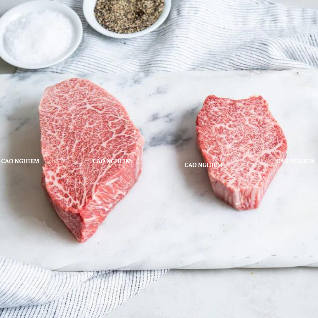 Thăn nội thịt bò Wagyu Nhật A5 MB12 Miyazaki – Cao Nghiêm Foods