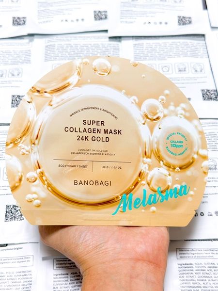 Mặt nạ giấy Banobagi Super Collagen Mask 30gr #24K Gold – KIM MAMA