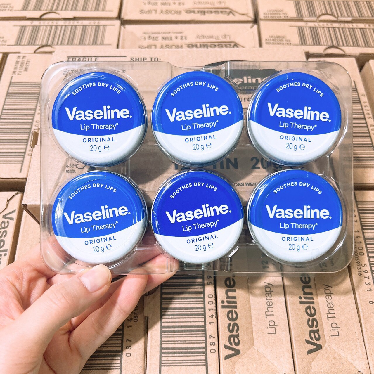 Sáp Dưỡng Môi Hộp Thiếc Vaseline Lip Therapy 20g - 4 Màu – KIM MAMA