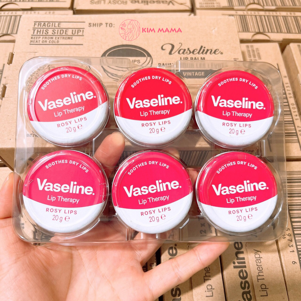 Sáp Dưỡng Môi Hộp Thiếc Vaseline Lip Therapy 20g - 4 Màu – KIM MAMA