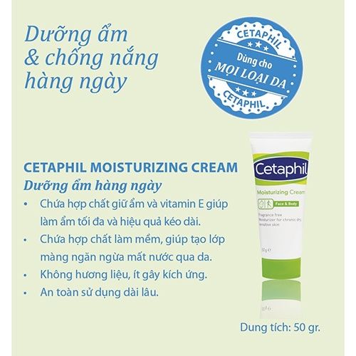 Kem dưỡng toàn thân Cetaphil Moisturizing Cream 50gr – KIM MAMA