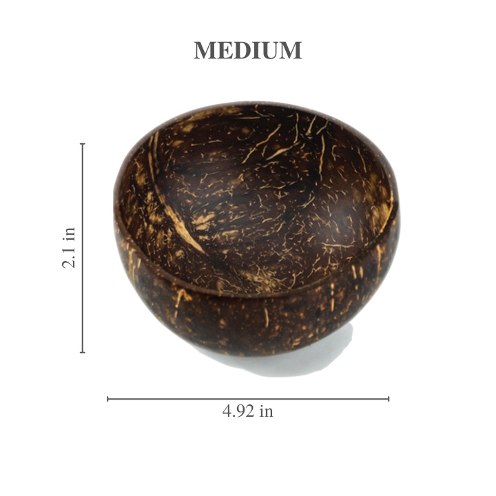 Eco Friendly Natural Raw Coconut Shell Bowl HaVi Craft