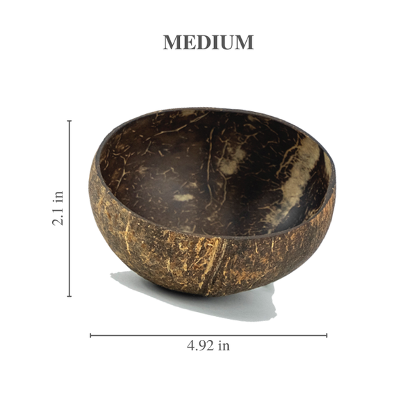 Eco Friendly Natural Raw Coconut Shell Bowl HaVi Craft