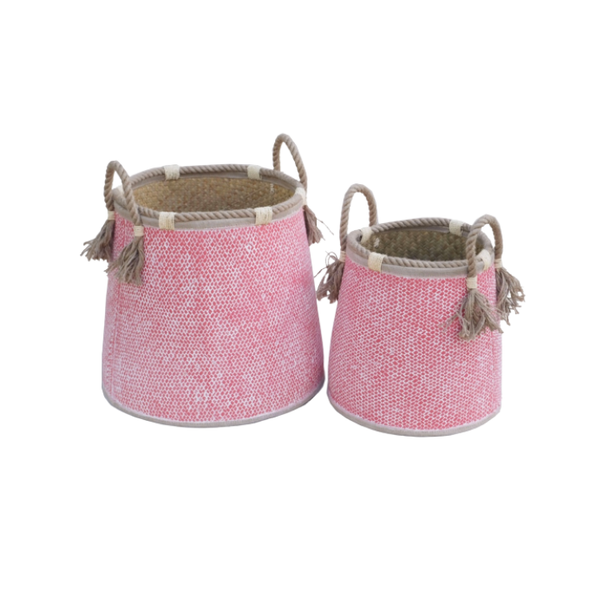 Seagrass Round Storage Basket HaVi Craft