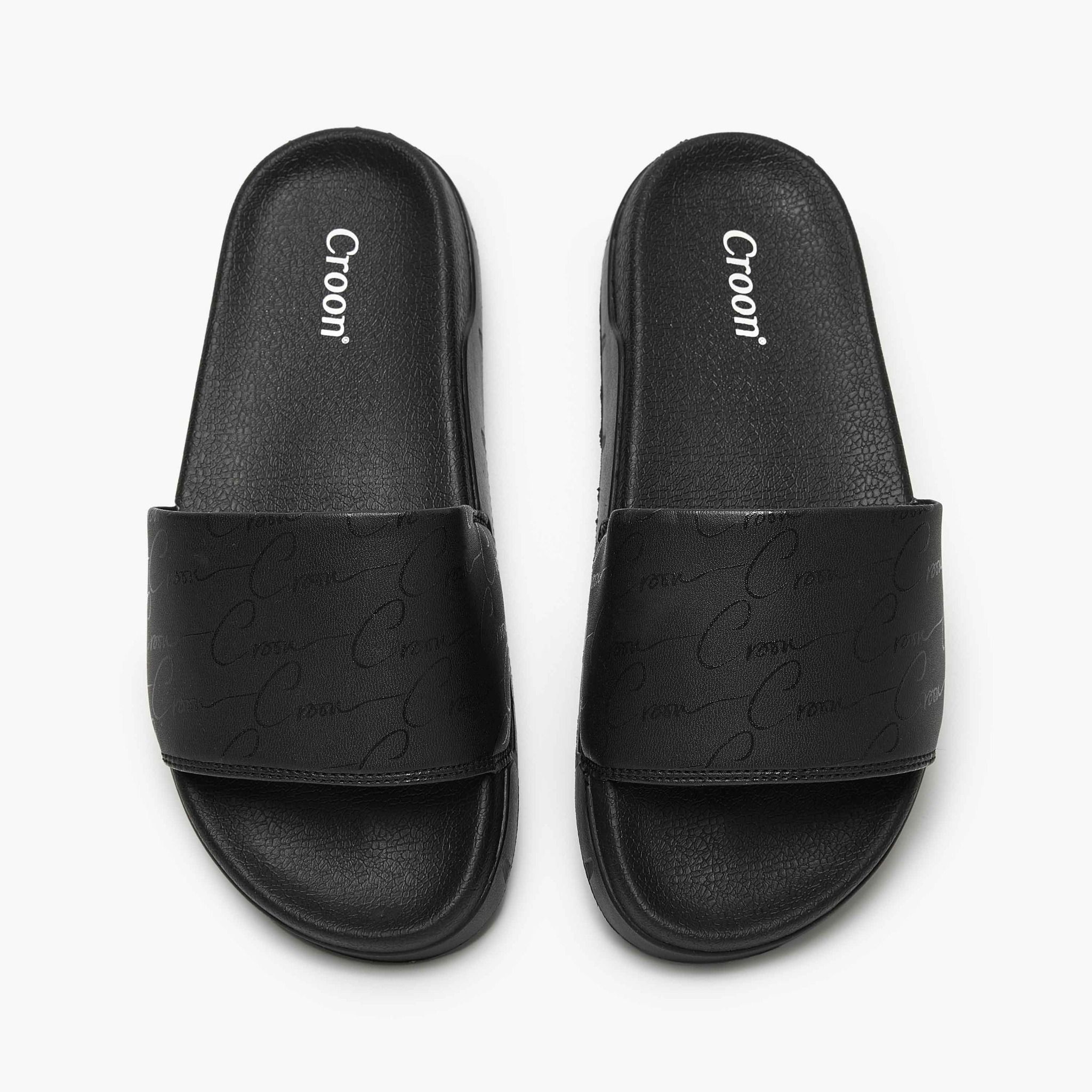 Dép Quai Ngang Croon Mono - Họa Tiết Đen – TheBasic.vn