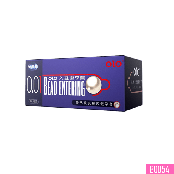 Bao cao su OLO 0.01 Bead Entering siêu mỏng và có bi ngọc trai 3cm