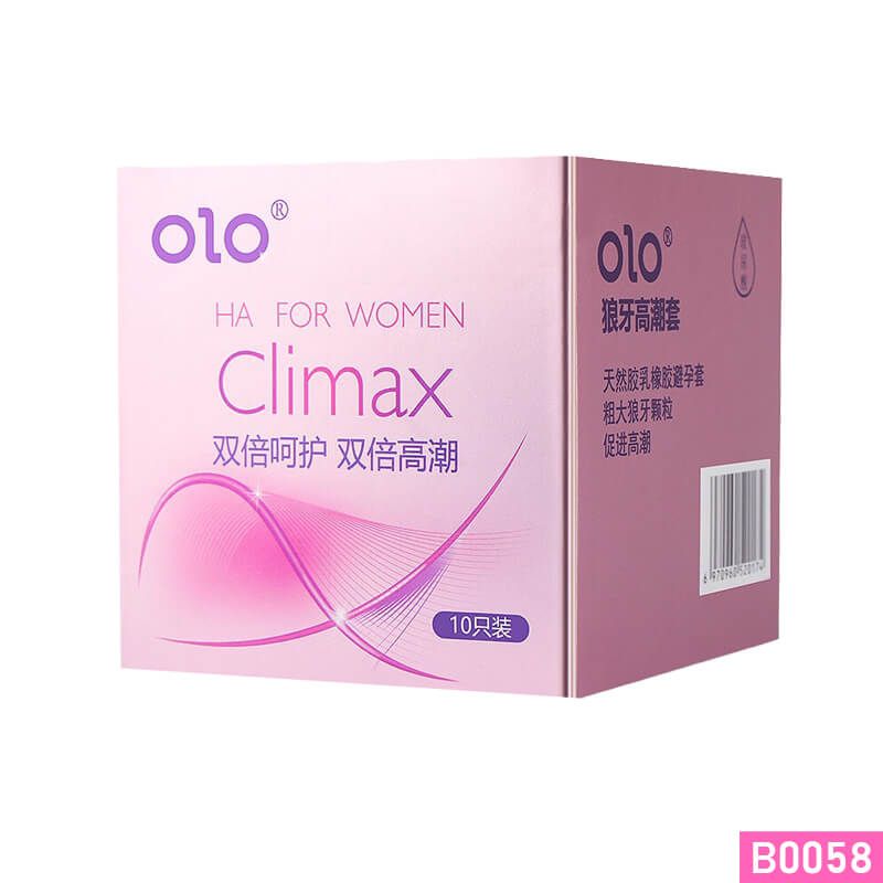 Bao cao su OLO Climax HA For Women mình gai hạt nổi siêu mỏng dưỡng ẩm