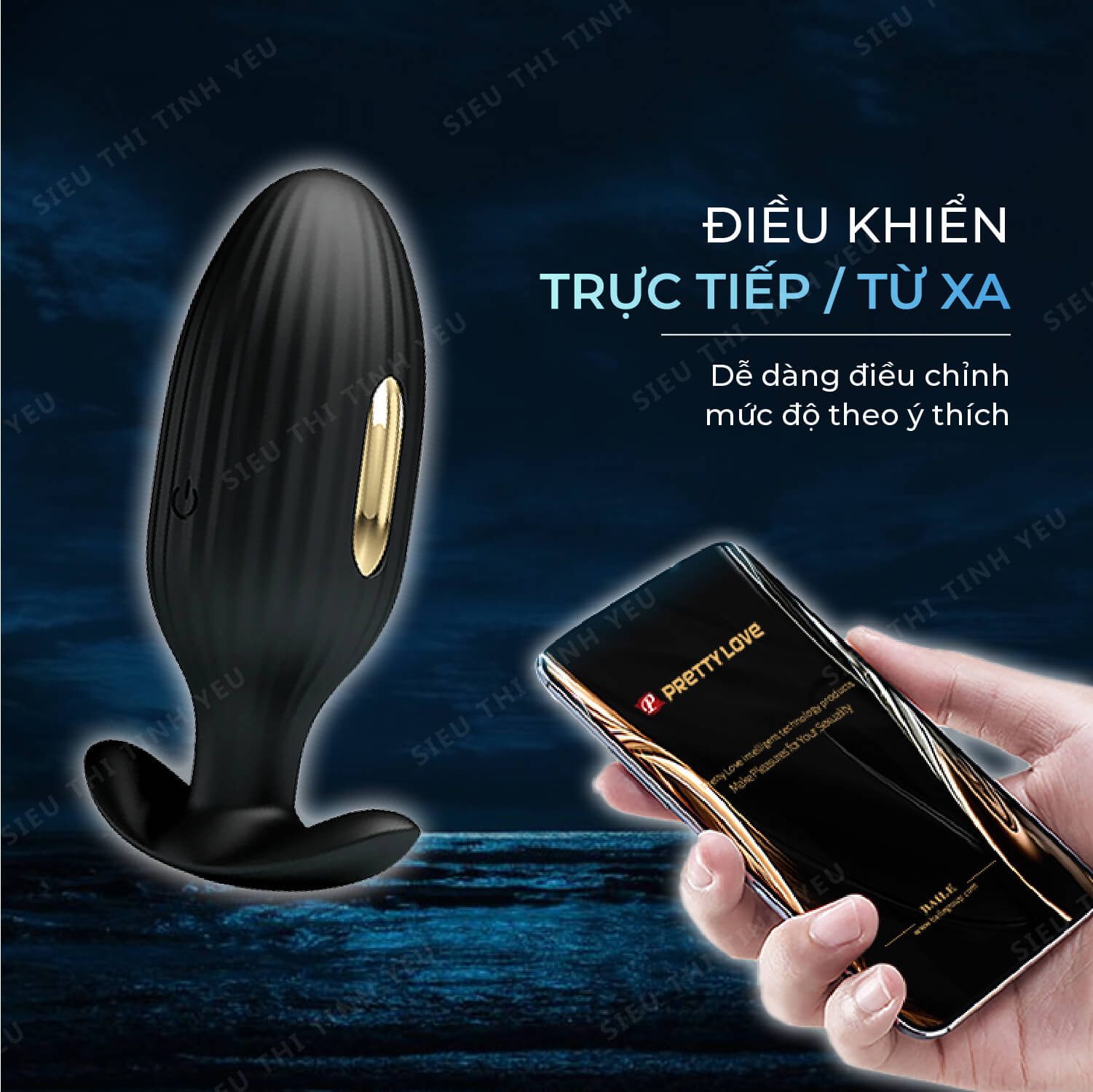 Trứng rung hậu môn Pretty Love 12 chế độ rung điều khiển từ xa