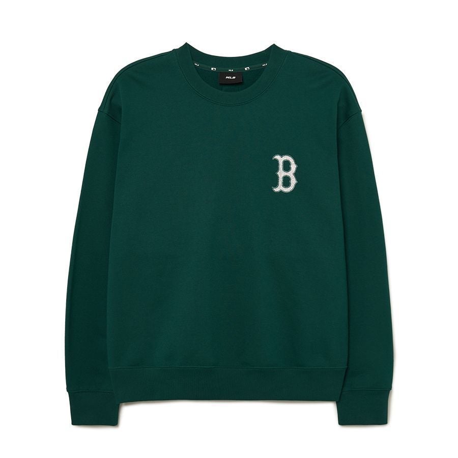 Sweater MLB Bling Mega Logo Boston Red Sox 3AMTB1034-43GND Xanh Green ...