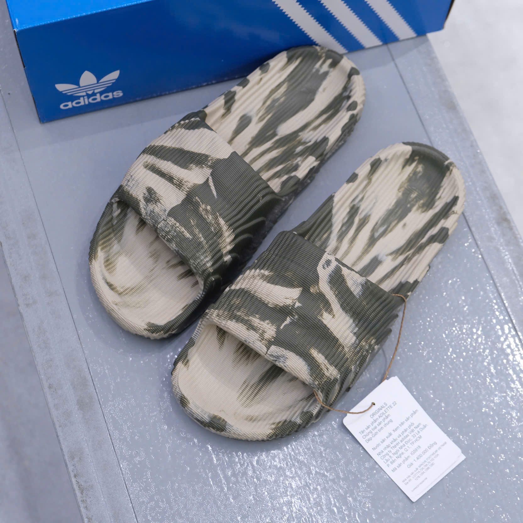 Dép Adidas Adilette22 Màu Matcha Loang I Code: IG5918 – Fox Sneaker