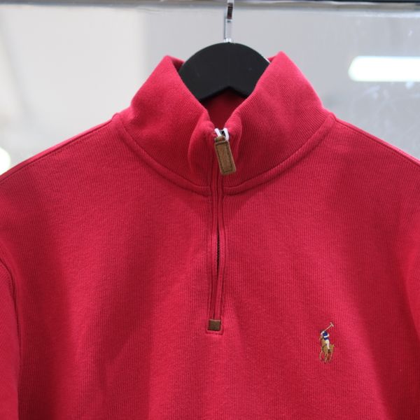 Ralph Half Zip Đỏ Logo Nâu Navy Hàng Chính Hãng: SP018989 - Fox Sneaker ...