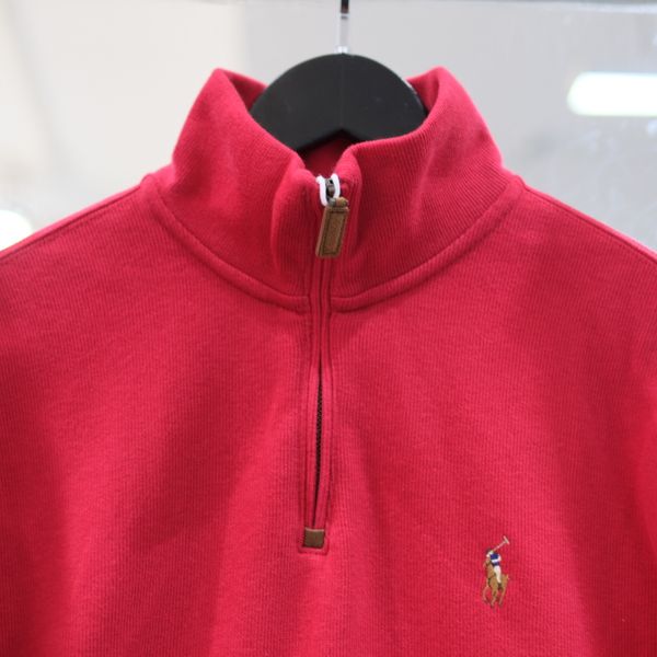 Ralph Half Zip Đỏ Logo Nâu Navy Hàng Chính Hãng: SP018989 - Fox Sneaker ...